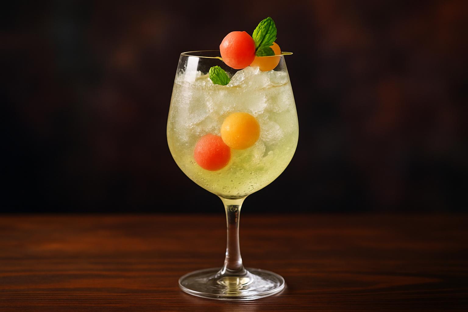 Melon Ball Spritz – fruktig sommarcocktail med melon och bubblor ...